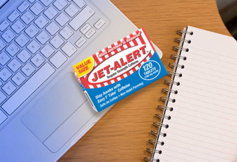 Regular Strength & Double Strength Caffeine Caplets | Jet-Alert