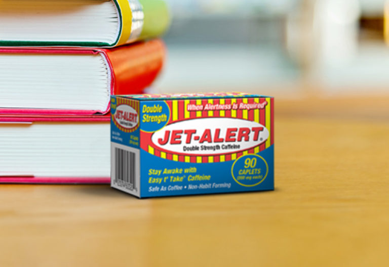 Regular Strength & Double Strength Caffeine Caplets | Jet-Alert